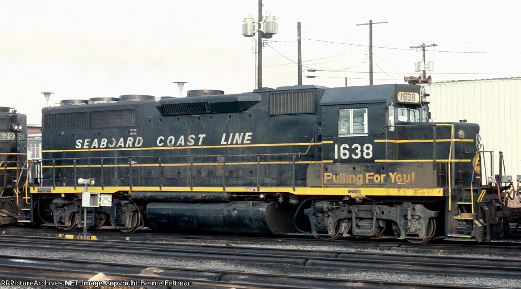 Seaboard Coast Line GP40-2 #1638 in the Boyles Yard Service Center